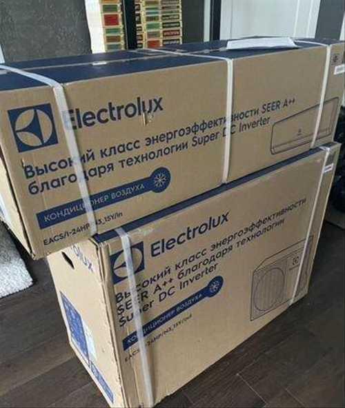 Новый мощный кондиционер Electrolux в упаковке