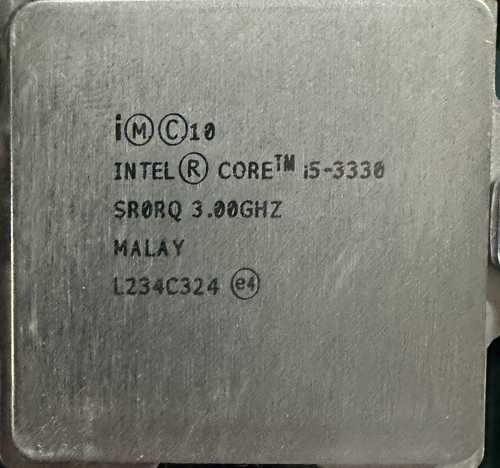 Процессор intel core i5 3330