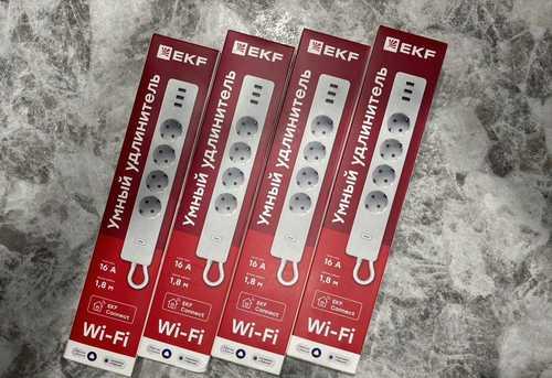 Умный удлинитель EKF Connect Wi-Fi c USB RCE-1-WF