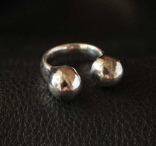 Перстень эксклюзив посеребренный