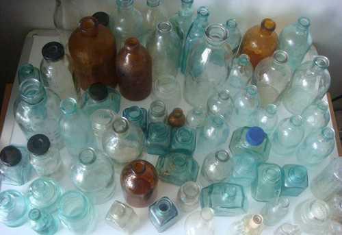 Пузырьки, баночки, бутылочки, флаконы, стекло СССР