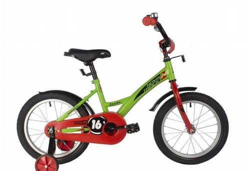 Детский велосипед Strike 16" зеленый