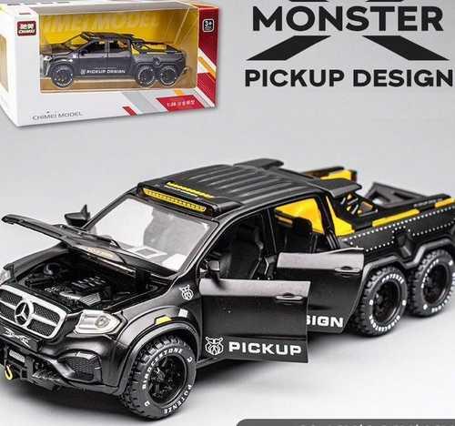 Металлическая машинка Mercedes Monster pickup X