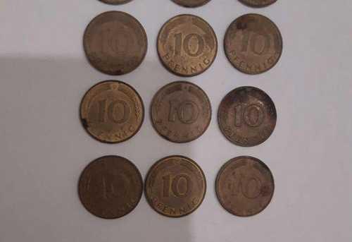 Немецкие монеты 10 и 50