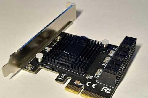 Контроллер PCI express - ASM1166 - 6 портов SATA