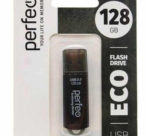 Флешка 128 гб USB Perfeo E01 Black