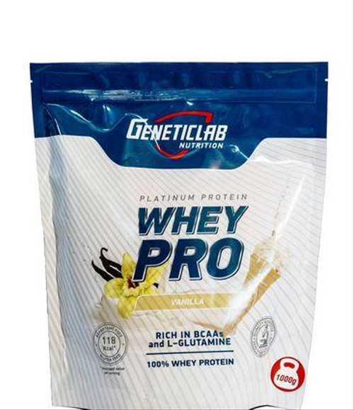 Протеин Geneticlab whey PRO 1000 г ваниль