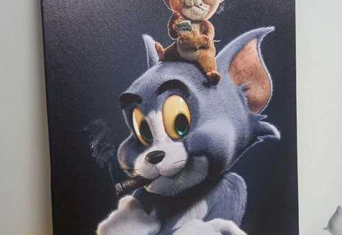 Трендовая картина на холсте "Том и Джерри"