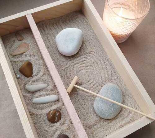 Японский сад камней/дзен-садик "Интуиция говорит"