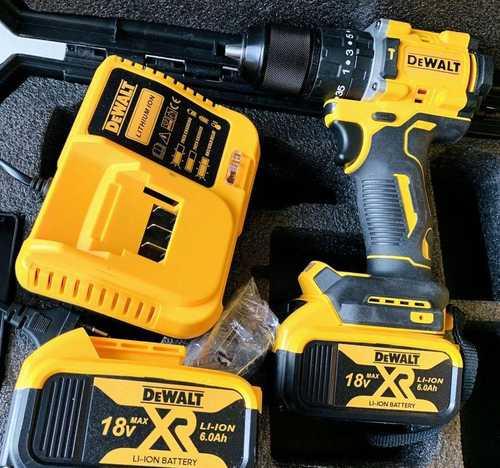 Шуруповерт Dewalt бесщёточный ударный 6,0 Ач мощны