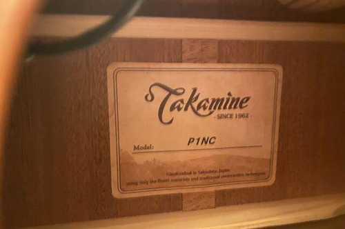 Акустическая гитара Takamine P1NC