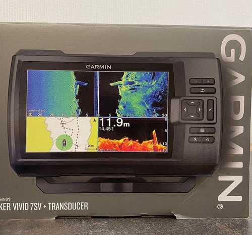 Эхолот garmin striker vivid 7sv с датчиком gt52