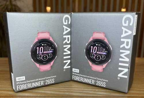 Часы Garmin Forerunner 265S, розовый/белый