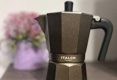 Гейзерная кофеварка Italco Moka Brown