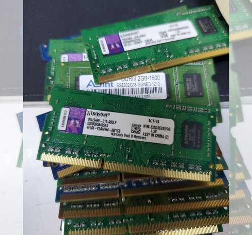 Оперативная память ddr3 sodimm 4gb/2gb