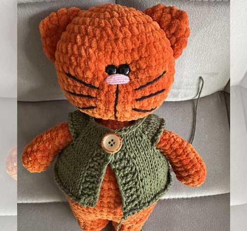 Мягкая игрушка рыжий котик