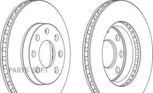 Ferodo DDF151 Диск тормозной передний