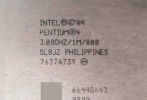 Процессор intel pentium 4, 3 Ghz