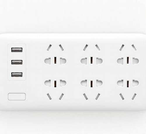 Удлинитель Xiaomi Mi Power Strip (6 розеток 3 USB)