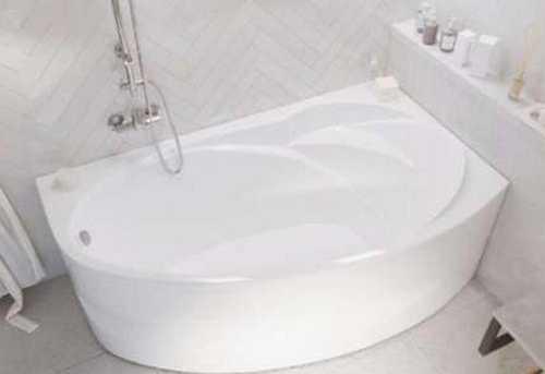 Асимметричная ванна 170х100 новая с ножками