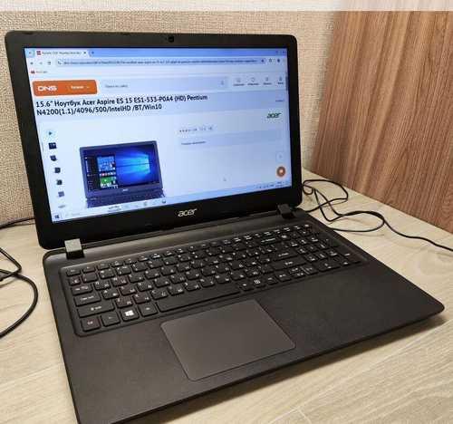 Ноутбук acer aspire ES1 533