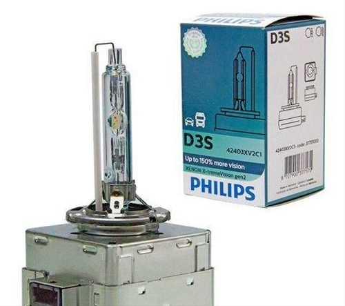 Ксеноновая лампа philips D3S X-treme vision gen2 +
