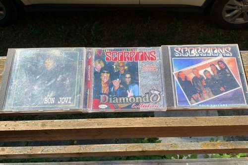 Диски CD scorpions и bon jovi
