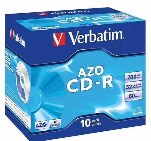 Оптические диски AZO CD-R Verbatim 700мб