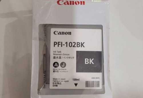 Картридж Canon PFI-102BK чёрный