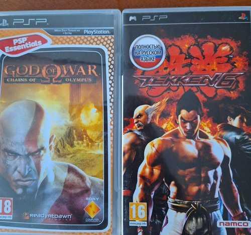 Диски для PSP Tekken 6,God of War