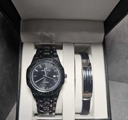 Мужской набор Audemars Piguet часы и браслет