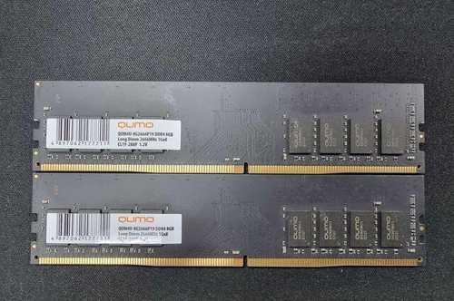 Озу DDR4 16Gb (2x8Gb) 2666 Qumo