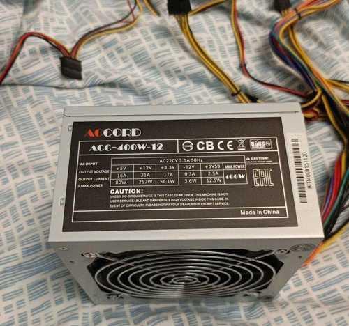 Блок питания Accord ATX 400W ACC-400W-12 (IRU)