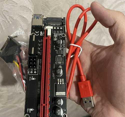 Райзер pci-e для видеокарты новый