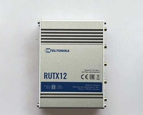 Телтоника rutx12, 4G 2xSim, Wi-Fi, 5xLAN роутер