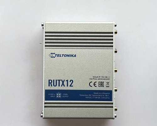 Телтоника rutx12, 4G 2xSim, Wi-Fi, 5xLAN роутер