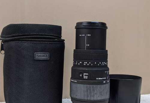 Объектив Sigma AF 70-300mm f/4-5.6 DG macro Sony