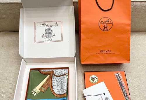 Платок hermes 100% шелк
