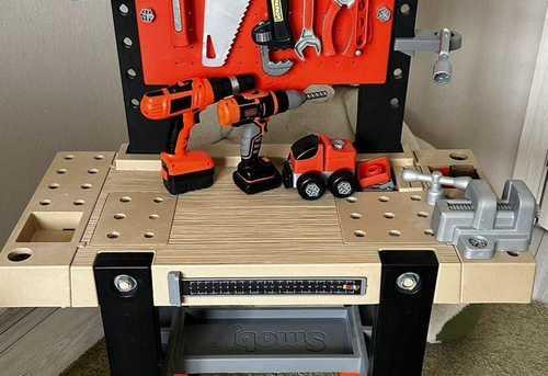 Верстак детский black and decker smoby