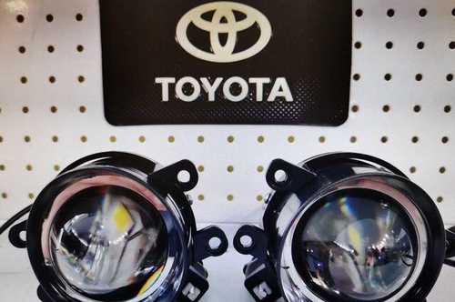 Противотуманки Toyota LC prado 150 линзы premium