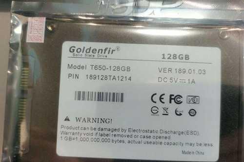 128 Gb SSD Goldenfir T650 128Gb