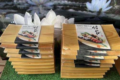 Сервировочные доски бамбуковые для подачи суши