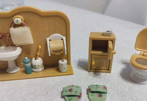 Sylvanian families мебель для ванной комнаты