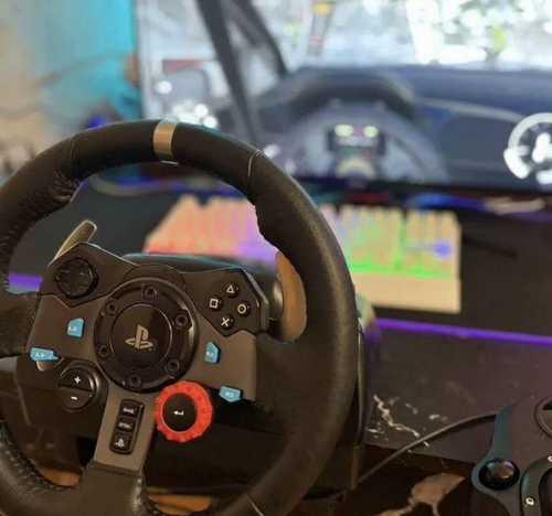 Игровой руль logitech g29 driving force   shifter