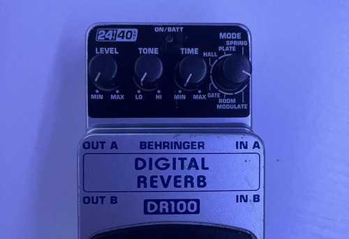 Гитарная педаль Behringer Digital Reverb DR100