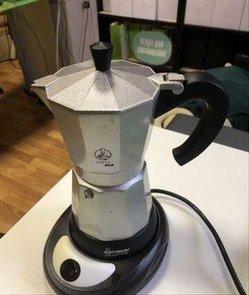 Гейзерная кофеварка электрическая
