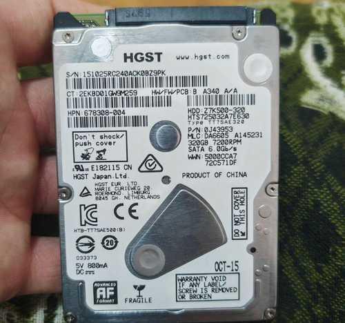 Жесткий диск hgst 320GB