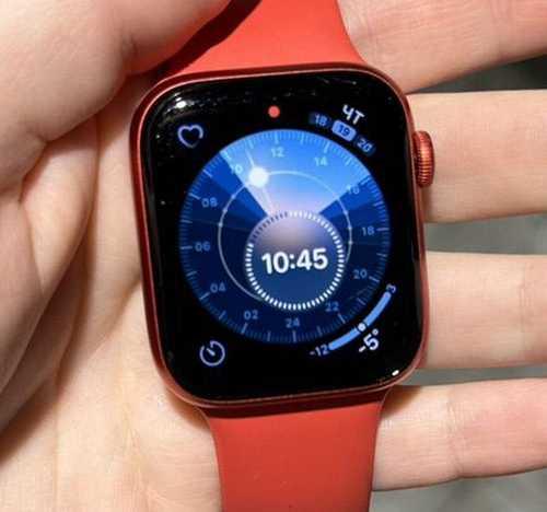 Часы apple watch 6 44 mm (product red)