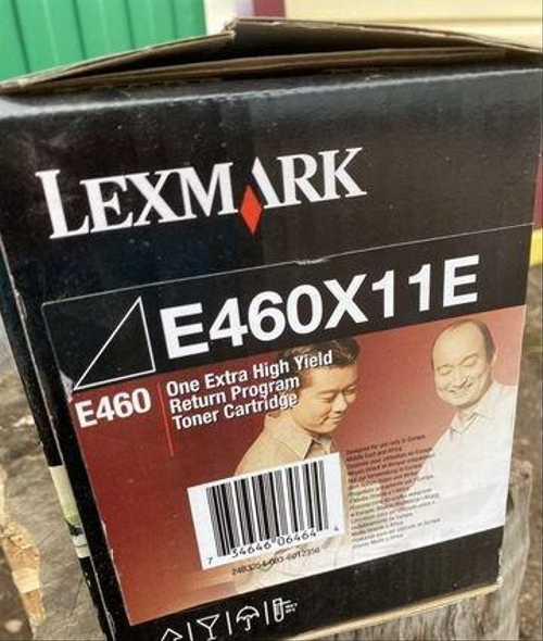 Картридж lexmark E460 новый E460X11E