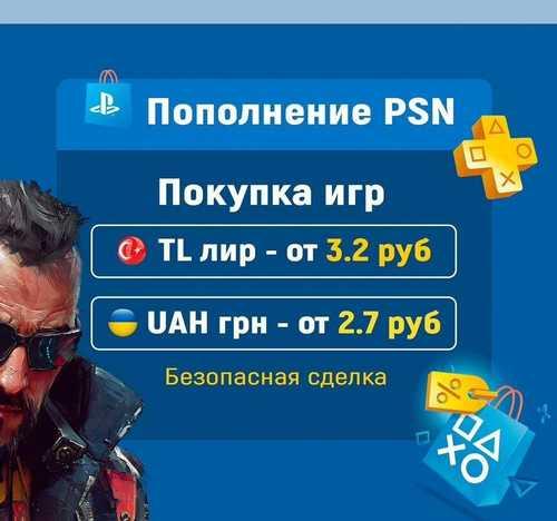 Пополнение PSN карты пополнения PS Plus EA FC 25